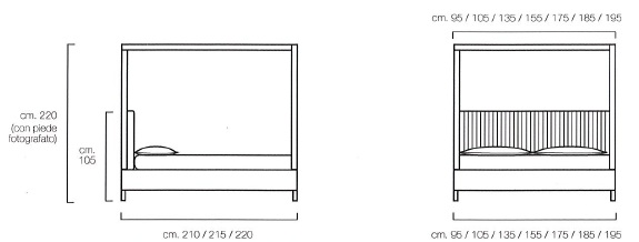LETTO MATRIMONIALE CON CONTENITORE “SONYA” – letti e letti